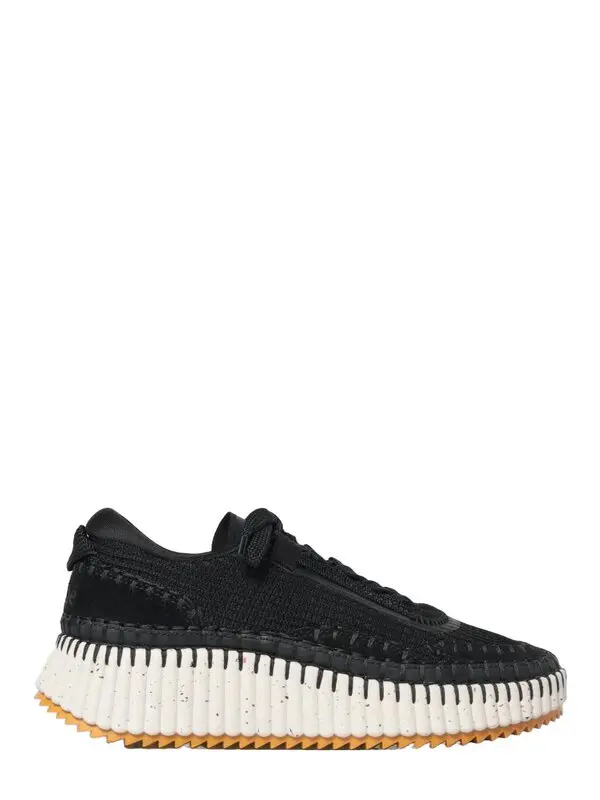 Chloé Lace-up Sneakers - Black