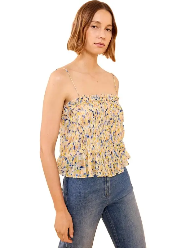 Ulla Johnson Florian Silk Tank Top - Daffodil