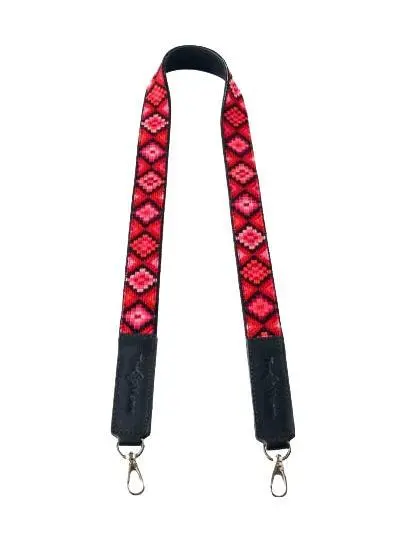 TIN MARIN Mai Woven Bag Strap - Black Leather