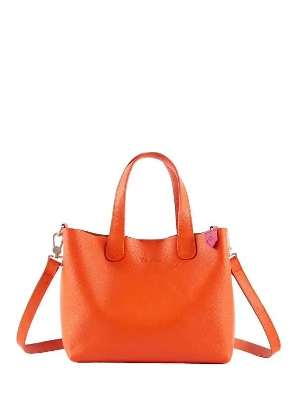 TIN MARIN Leather Crossbody Bag - Orange