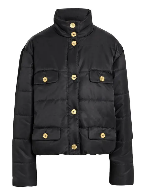 Moschino Quilted Shell Jacket - Black