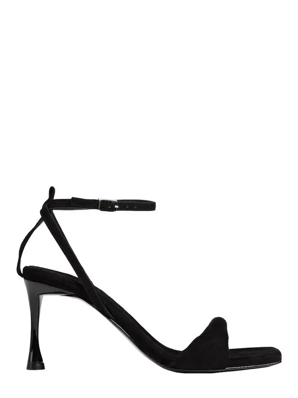 Tibi Hugh Suede Sandals - Black