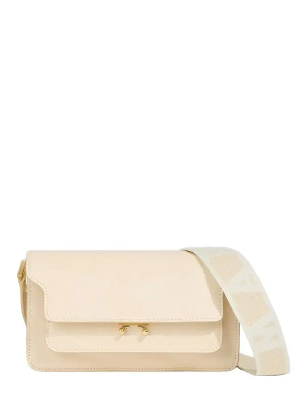 Marni Leather Shoulder Bag - Cream