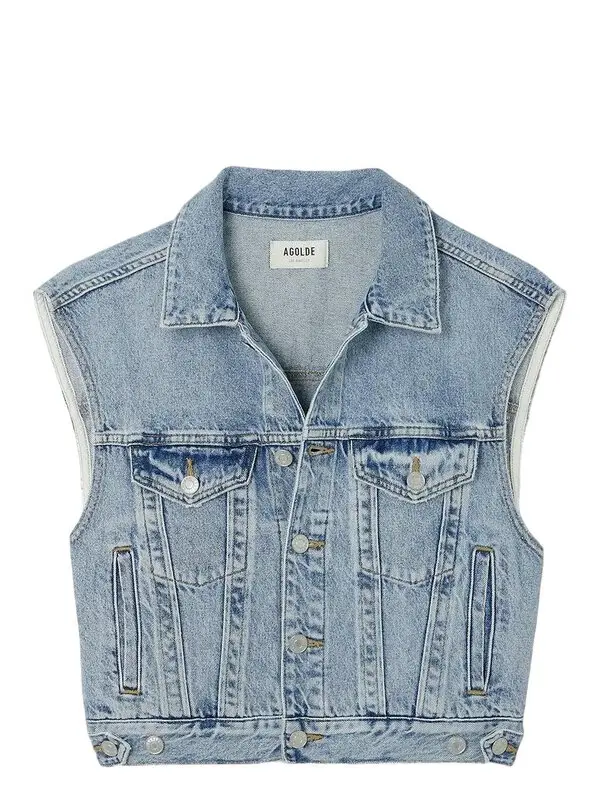 AGOLDE Charli Denim Vest - Light Denim