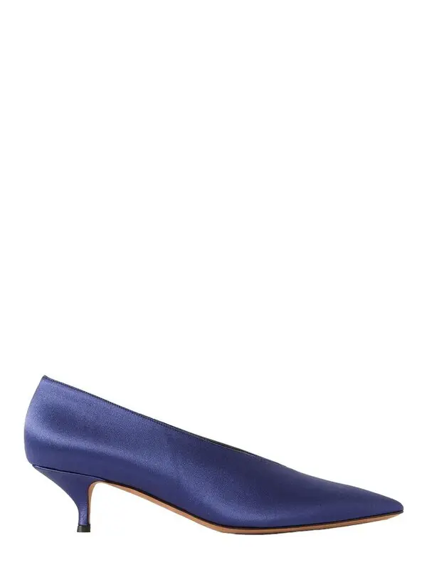 EMME PARSONS Veneto Satin Pumps - Navy