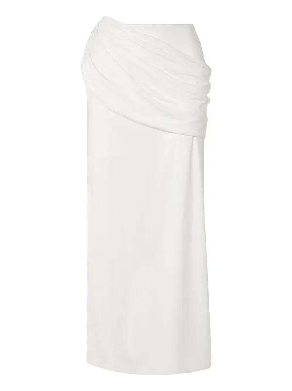 MAYGEL CORONEL Meraki Asymmetric Maxi Skirt - White