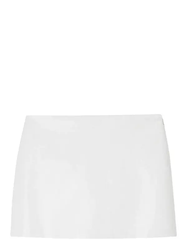 AGOLDE Agda Mini Skirt - Off-white