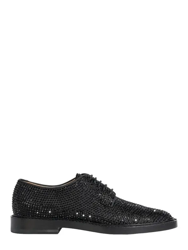 MAISON MARGIELA Tabi Crystal-embellished Loafers - Black