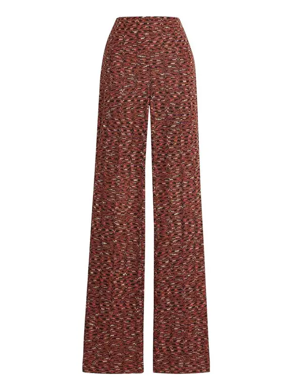 Missoni Metallic Spacedyed Bootcut Pants - Orange