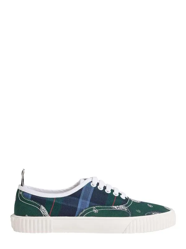 Thom Browne Heritage Canvas Sneakers - Forest Green