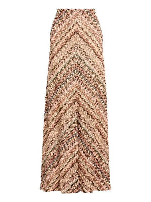 Missoni Sequin-embellished Metallic Crochet-knit Maxi Skirt - Beige