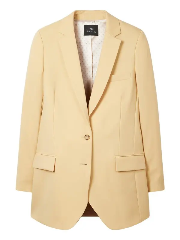 Paul Smith Longline Wool Blazer - Yellow
