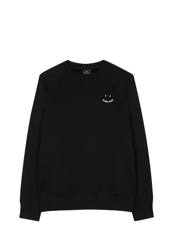 Paul Smith Happy' Embroidered Sweatshirt - Black