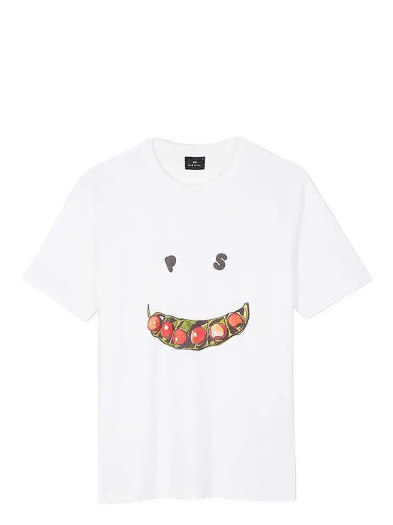 Paul Smith Happy Peas' T-shirt - White