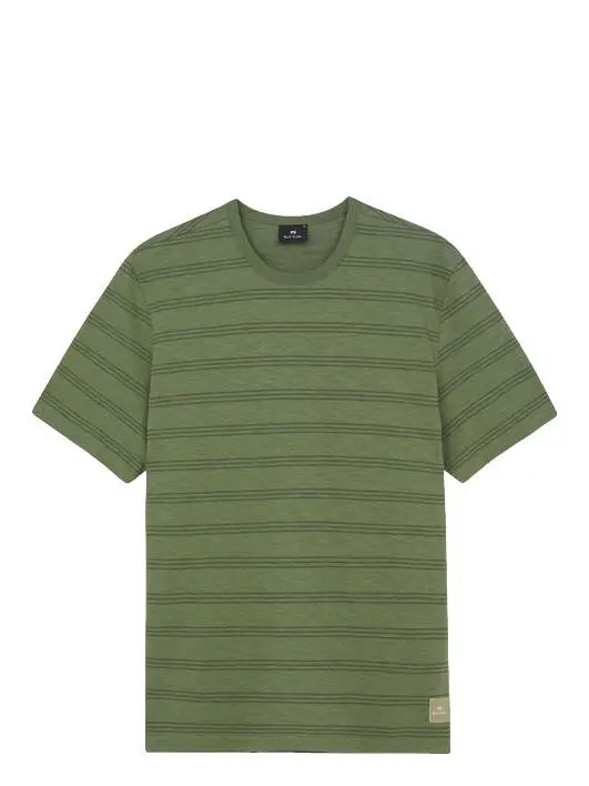 Paul Smith Stripe Marl T-shirt - Green