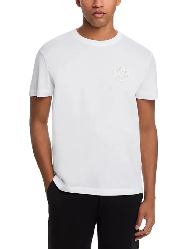 Versace Slim Fit Logo T-shirt - White/gold