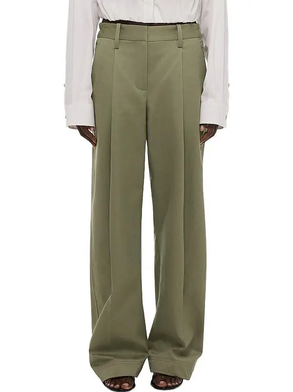 Helmut Lang Pleated Chino Pants - Vetiver
