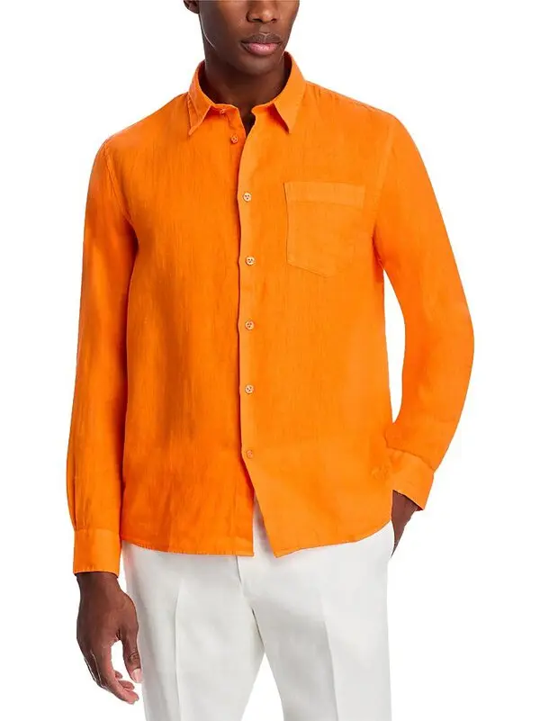 Vilebrequin Caroubis Linen Shirt - Apricot