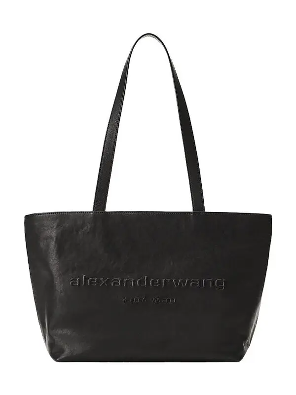 Alexander Wang Punch Medium Leather Tote Bag - Black