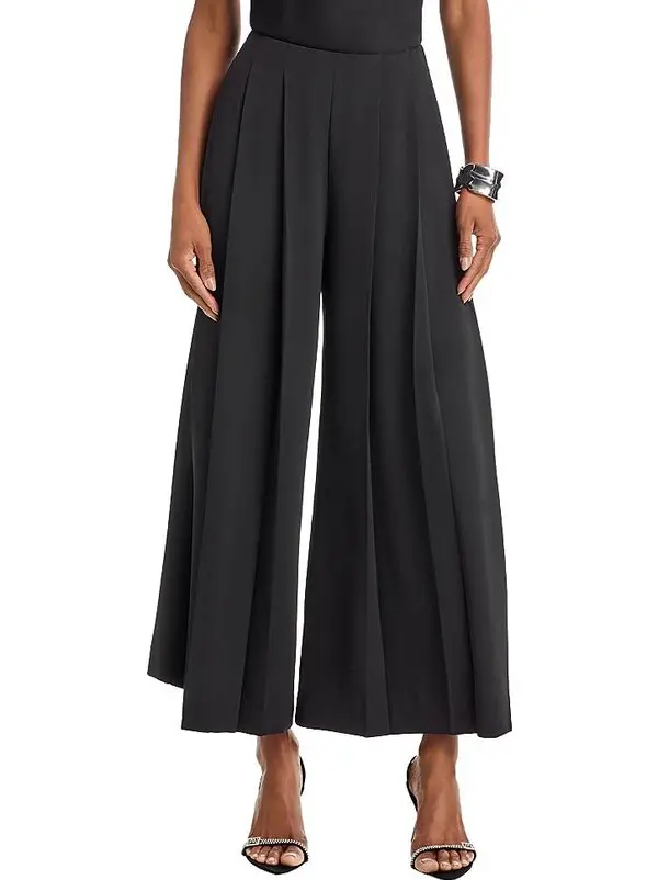 L'Agence Novalynn Crop Pleated Pants - Black