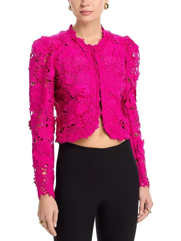Generation Love Bondi 3d Lace Jacket - Hibiscus