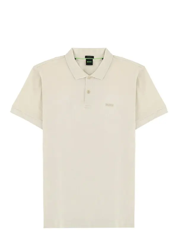 BOSS Polo With Logo - Beige