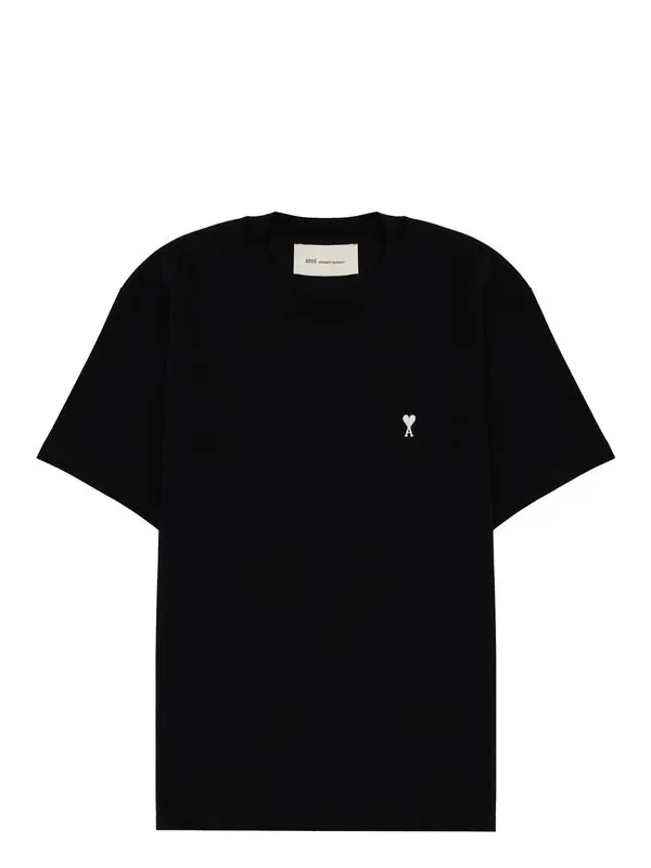 Ami T-shirt With Logo - Black