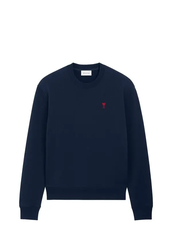 Ami Sweatshirt With Logo - Blue
