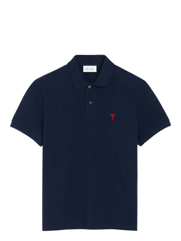Ami Organic Cotton Polo Shirt - Blue