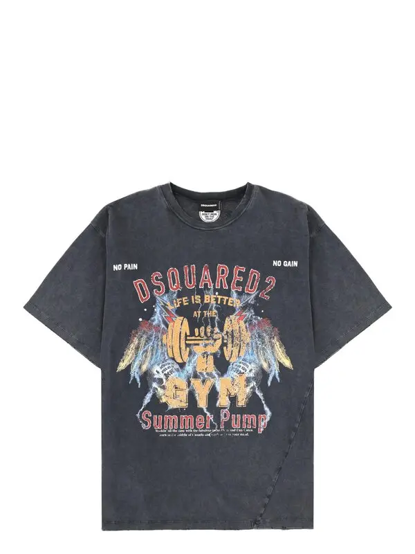 Dsquared2 T-shirt With Print - Charcoal