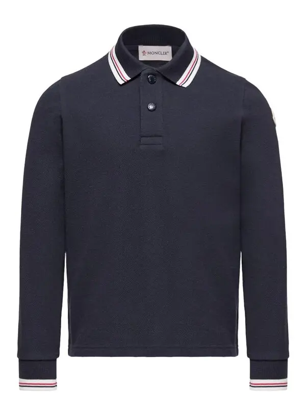 Moncler Long-sleeved Polo Shirt - Multicolour