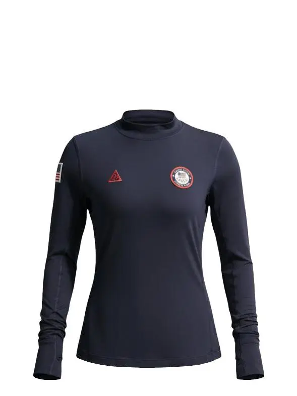 Nike X Team Usa Olympics 2026 Drifit Adv Uv Longsleeve Top - Blue