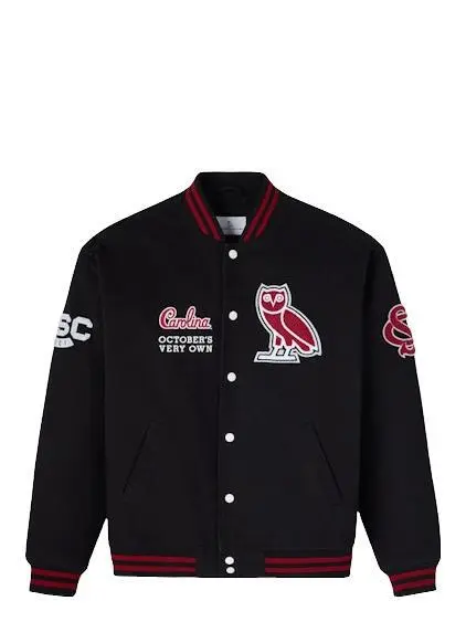 OVO X Ncaa South Carolina Gamecocks Varsity Jacket - Black