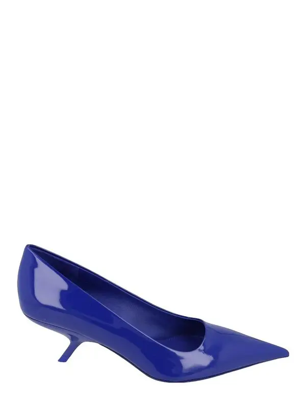 FERRAGAMO Eva 55 Patent Leather Pumps - Bluette