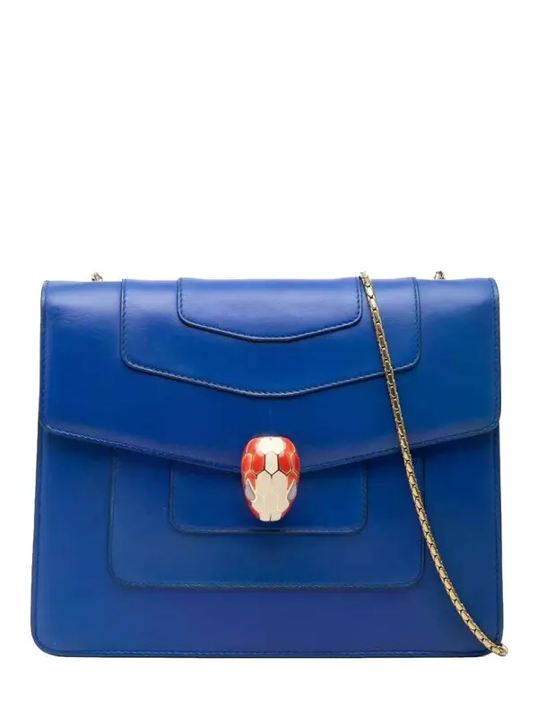 BVLGARI Serpenti Forever Chain Crossbody Bag - Blue