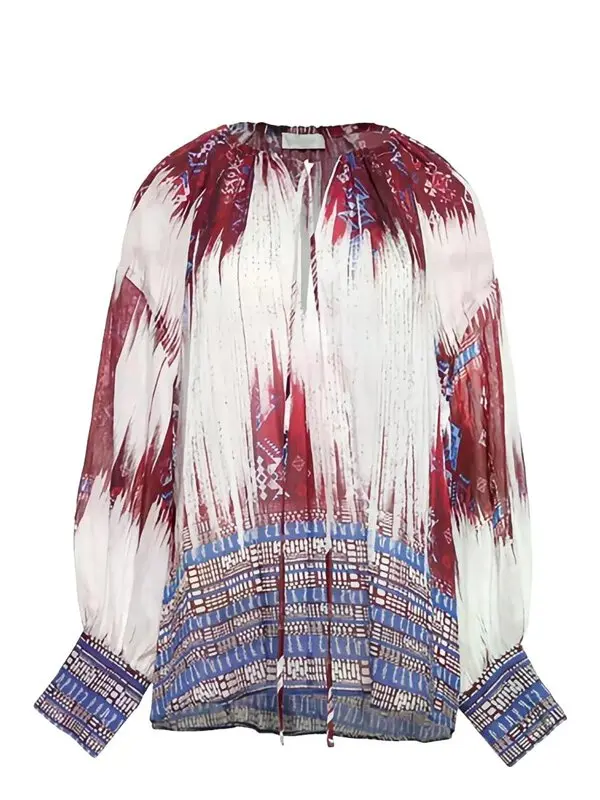 Devotion Aria Patterned Blouse - Neutrals