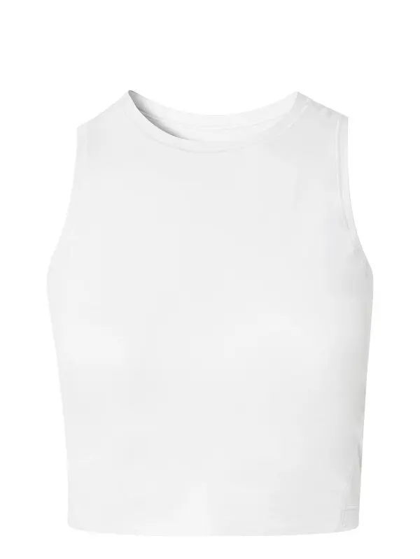 On Studio Cropped Stretch Top - White