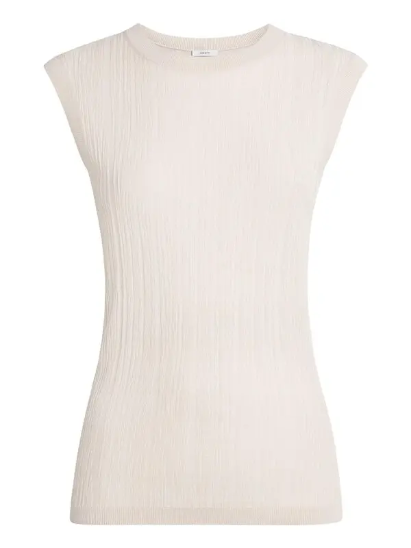 JOSEPH Silk-cotton Calife Tank Top - Beige