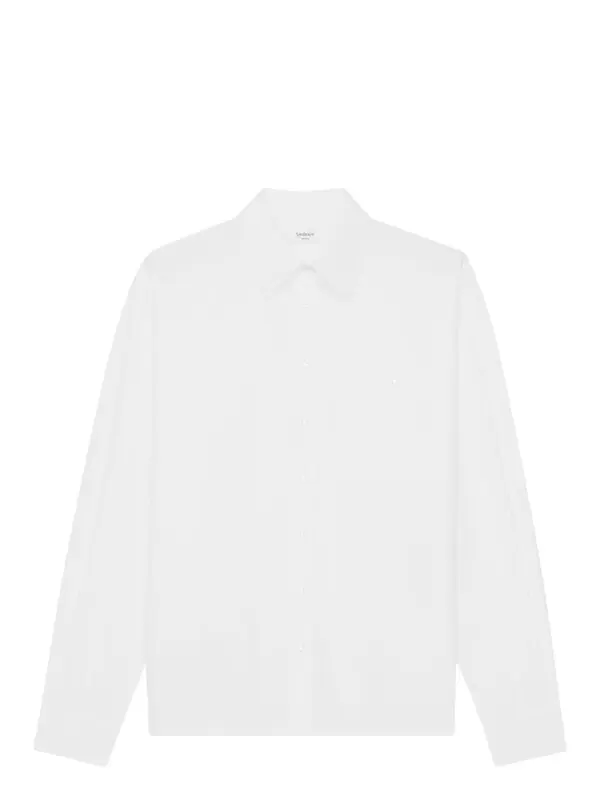 Saint Laurent Silk Poplin Shirt - White