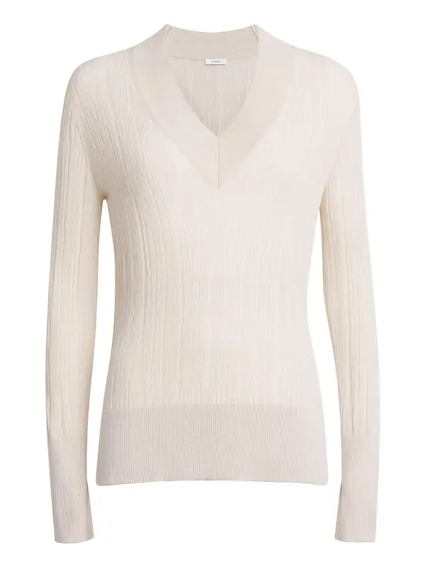 JOSEPH Silk-cotton Jardin Sweater - Beige