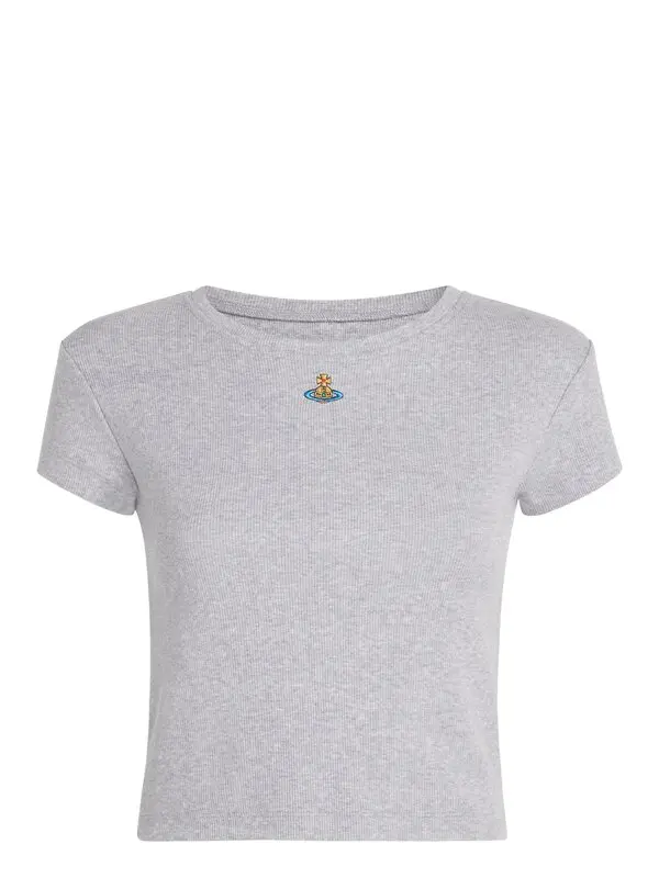 VIVIENNE WESTWOOD Stretch-cotton Baby Peru T-shirt - Grey