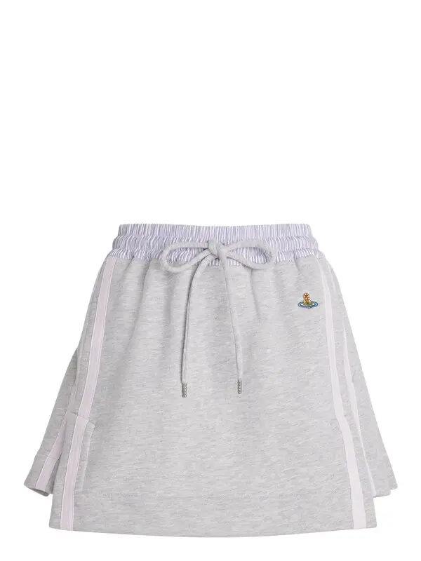VIVIENNE WESTWOOD Cotton Cheerleader Mini Skirt - Grey