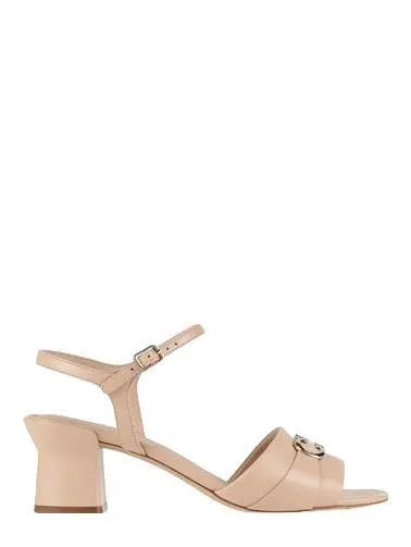 FERRAGAMO Ondina 55 Blush Lambskin Sandals - Pink
