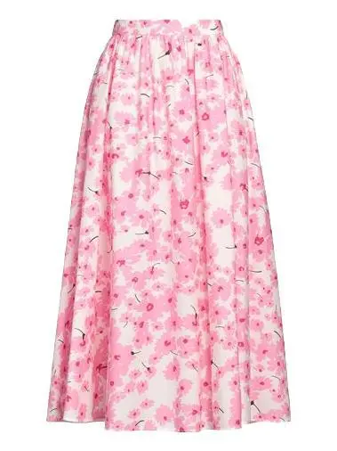 MSGM Midi Cotton Skirt - Pink