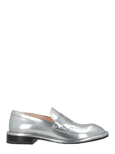 Agl Leather Penny Loafers - Silver