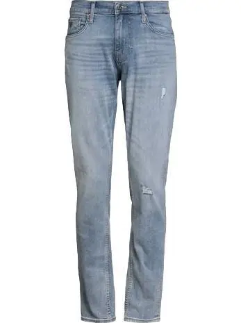 Guess Tapered Jeans With Distressed Details - Blue