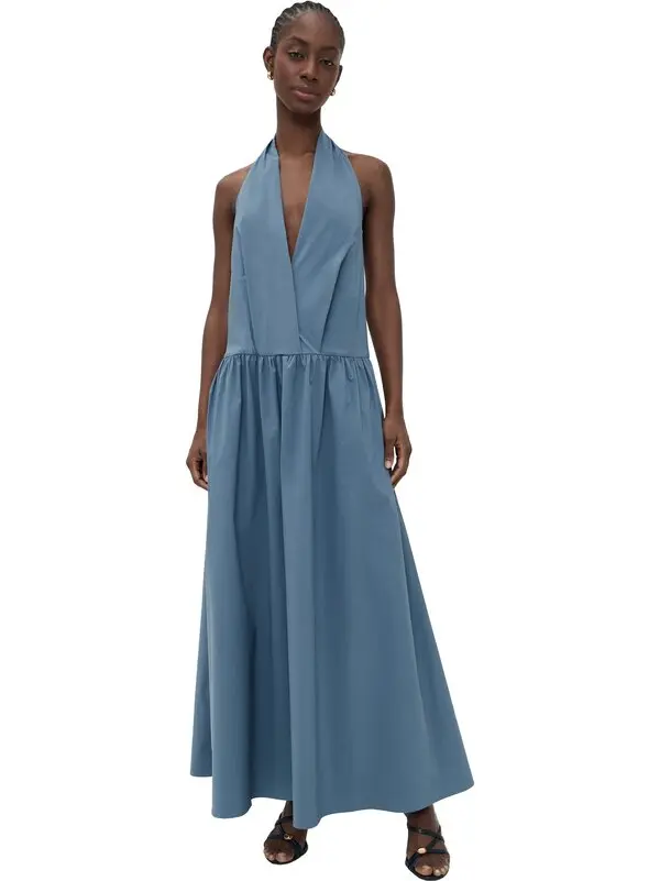 Bec & Bridge Dante Maxi Dress - Steel Blue