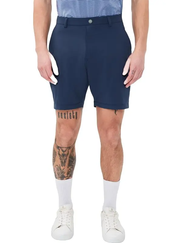 REDVANLY Hanover 7.5" Pull-on Shorts - Navy