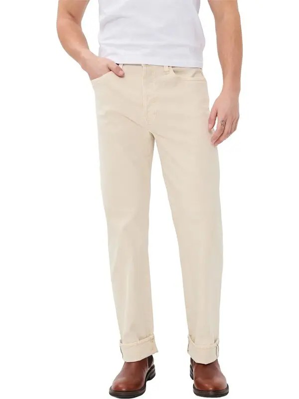Ag Felix Straight Jeans - Sulfur Sienna Sand