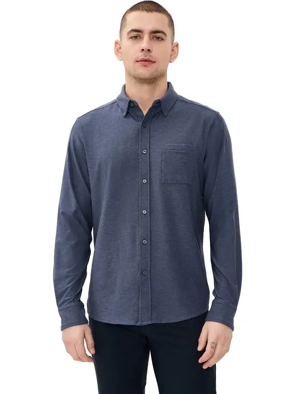 RHONE Wfh Shirt - Shale Blue